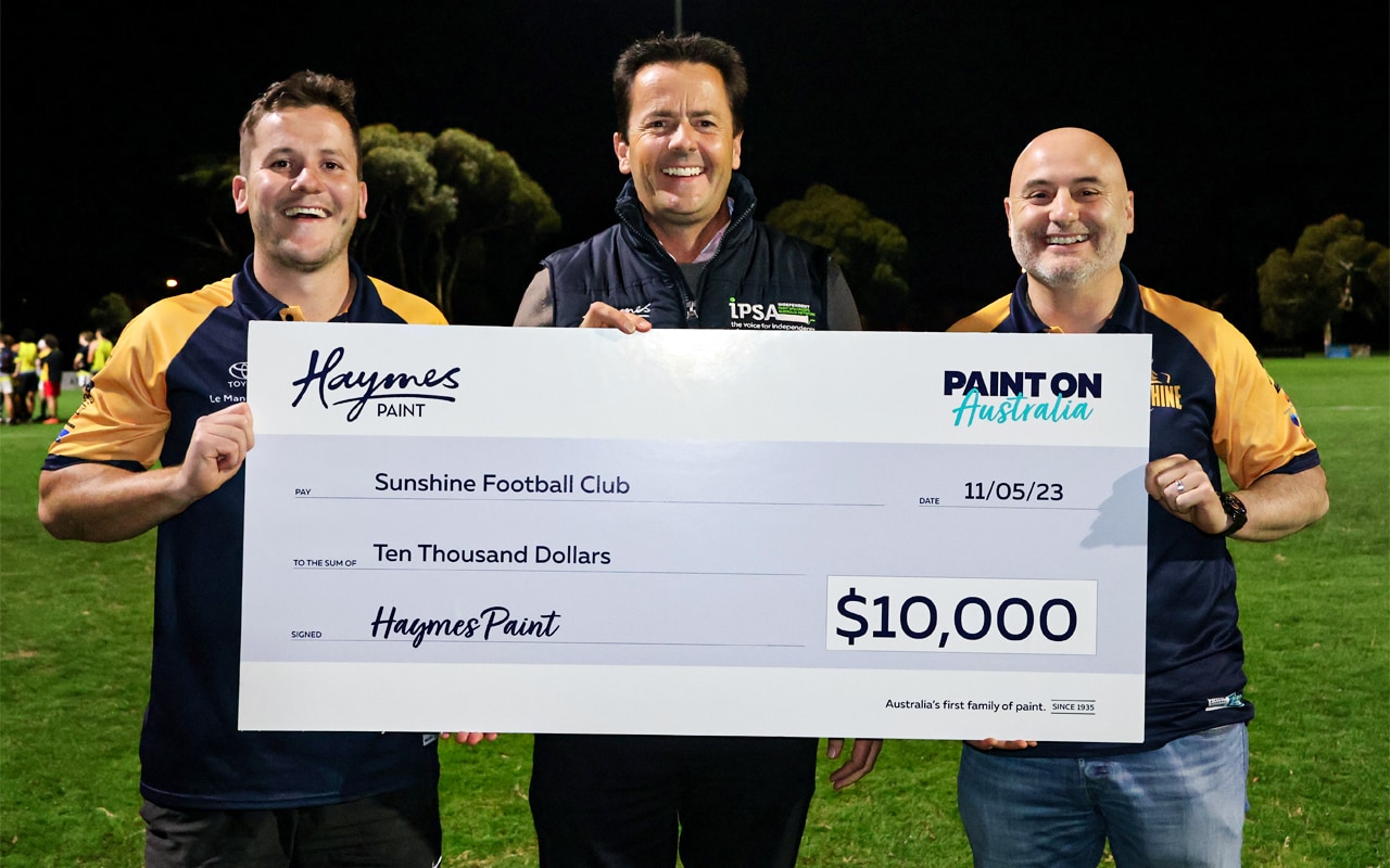 Haymes Paint Delivers Kick for Cash Winnings
