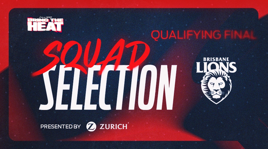 Qualifying Final | Squad Selection