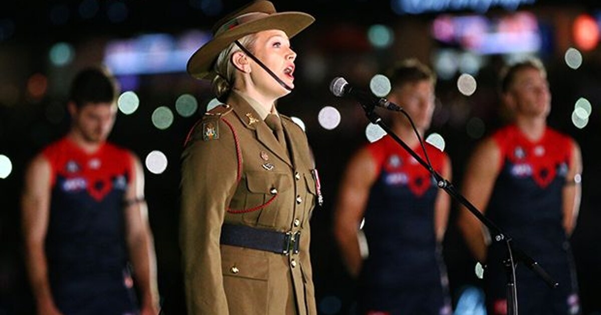 In pictures: ANZAC Eve pre-game ceremony