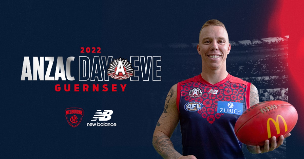 Melbourne unveils 2022 ANZAC Day Eve Guernsey