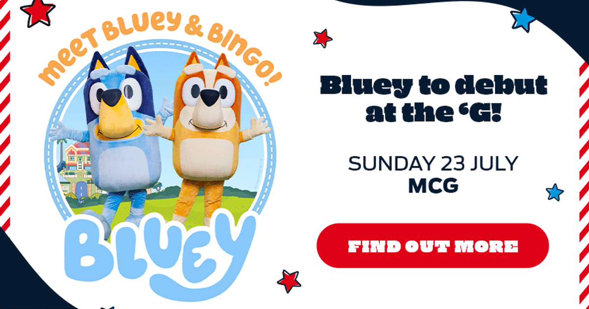 Bluey is coming to the 'G