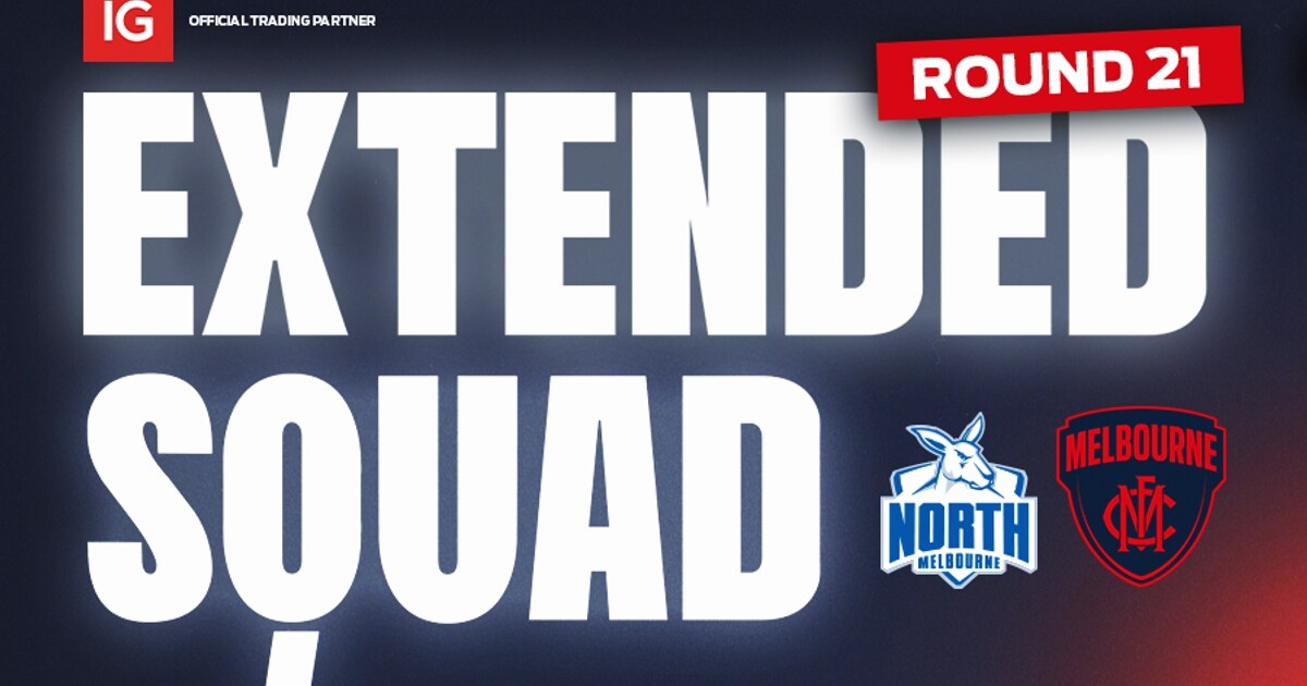 Round 21 Squad | Sparrow named