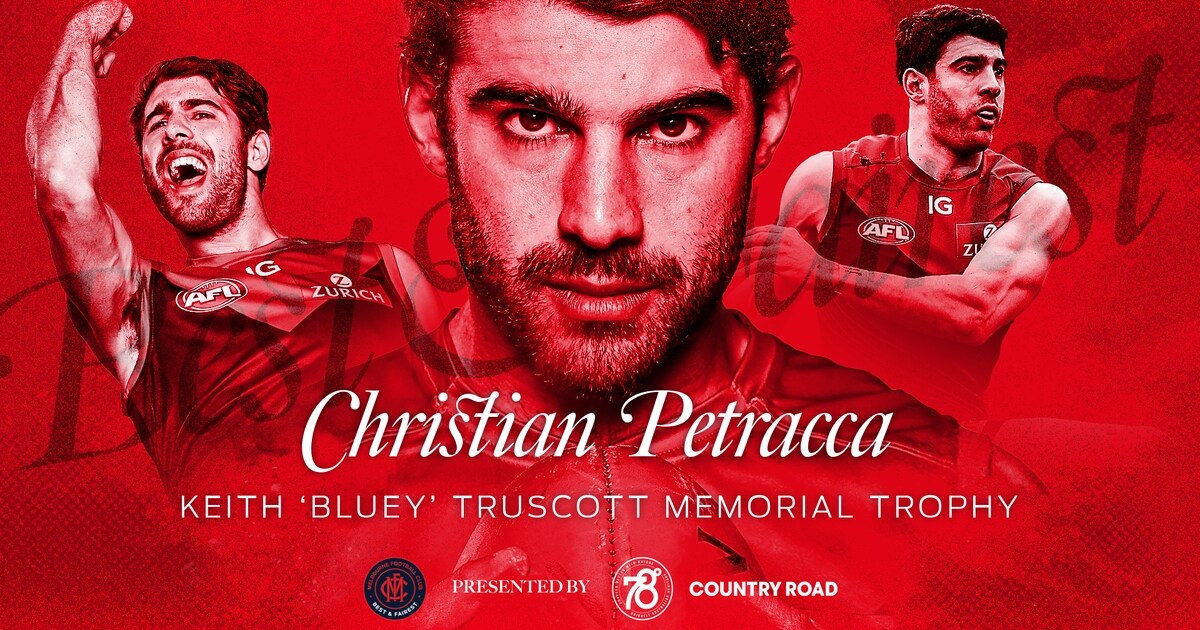 Petracca claims second Keith ‘Bluey’ Truscott Memorial Trophy