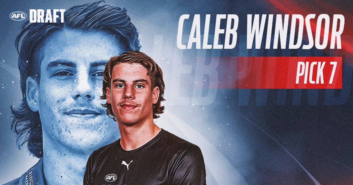 AFL Draft | Pick 7 | Caleb Windsor