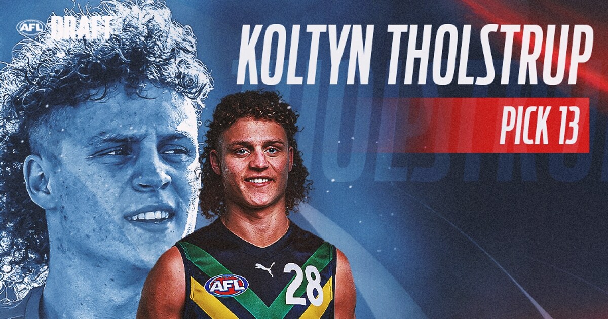 AFL Draft | Pick 13 | Koltyn Tholstrup
