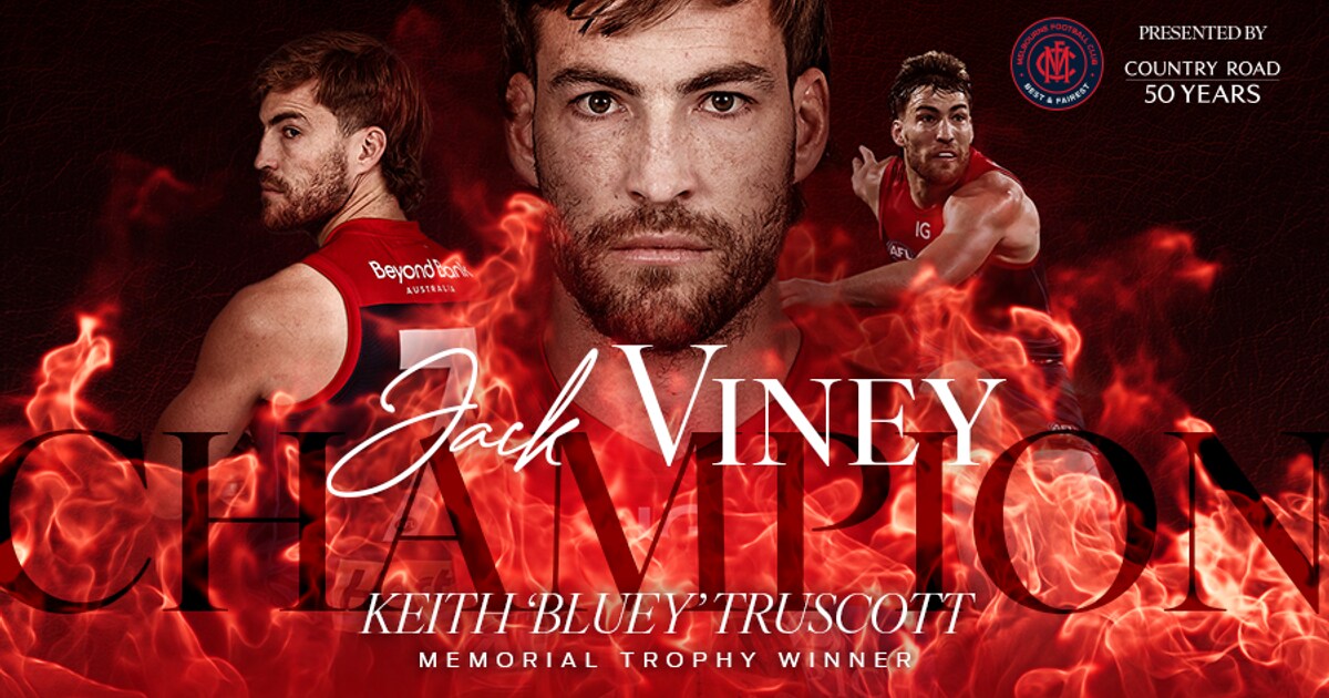 Viney wins his second Keith 'Bluey' Truscott Memorial Trophy. - World ...